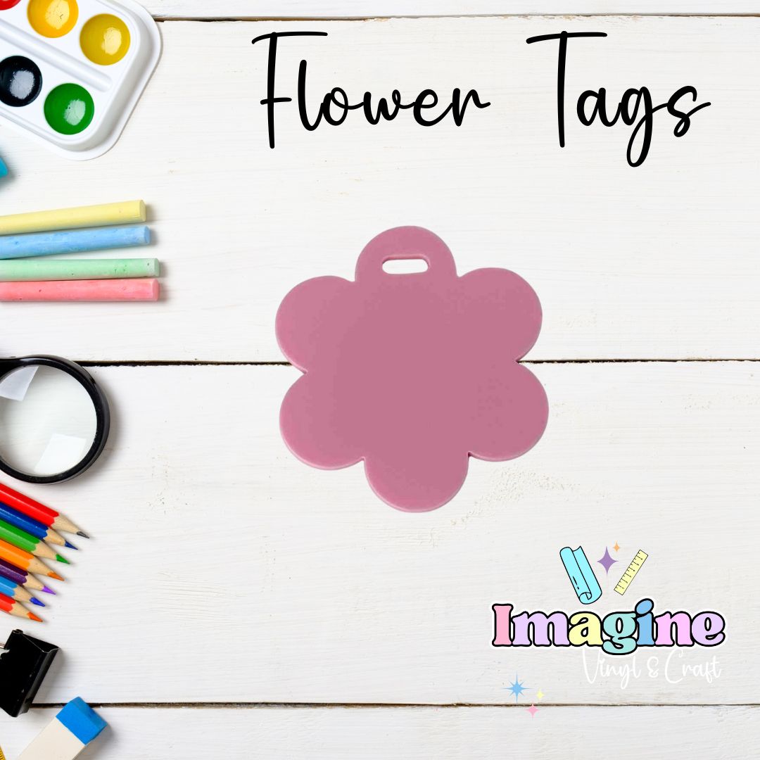 Flower Acrylic Tag – Imagine Vinyl
