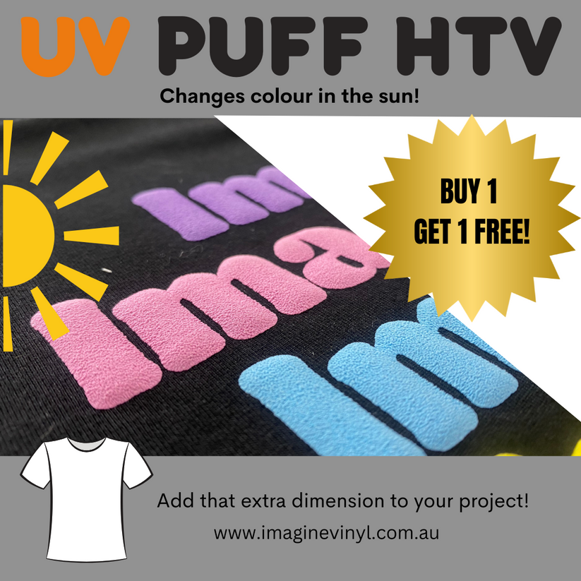 UV Colour Change Puff HTV – Imagine Vinyl