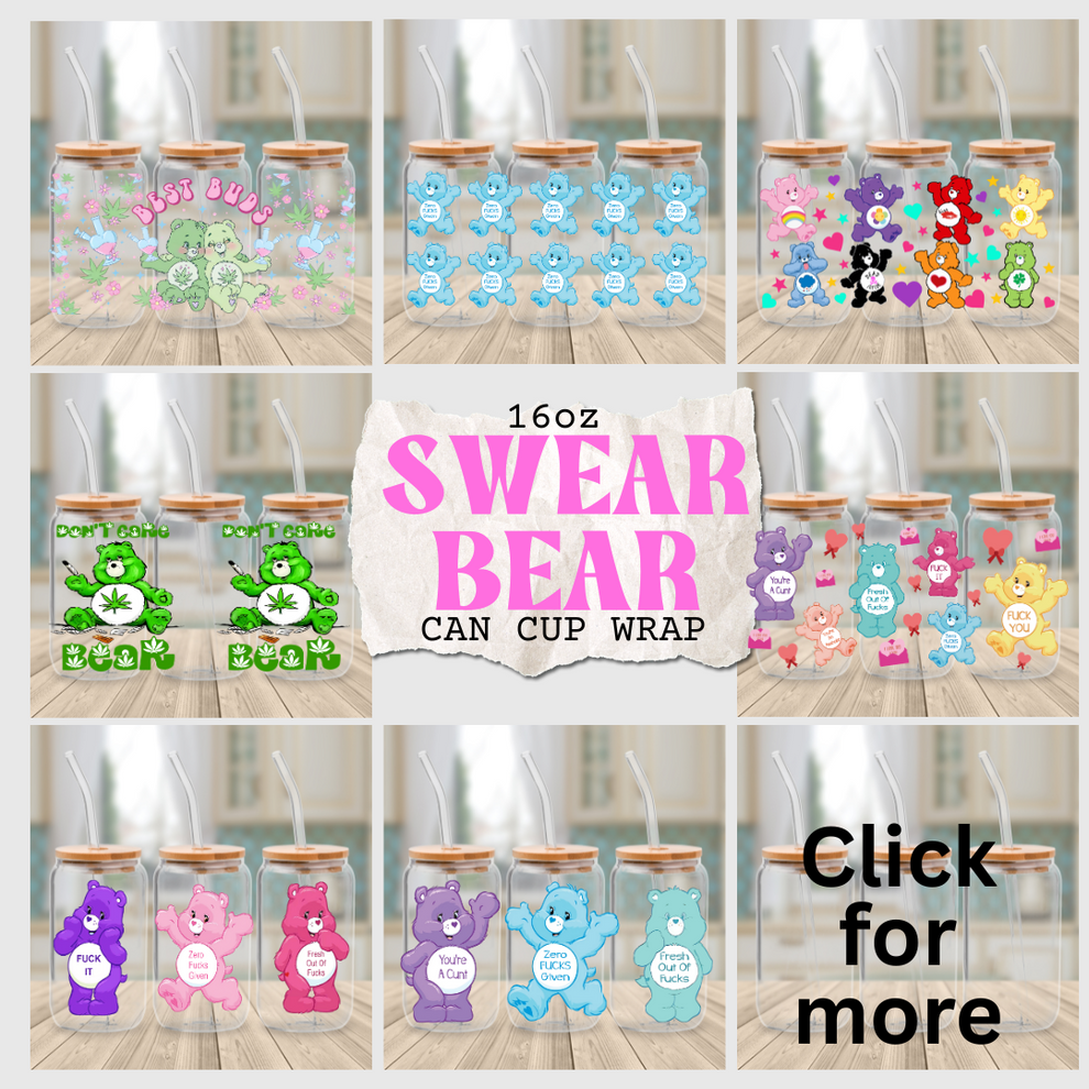Secret -Swear Bears 16oz Wrap – Imagine Vinyl