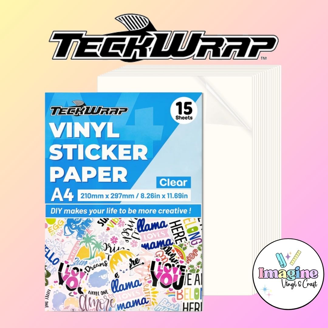 Printable Clear Sticker Vinyl- Teckwrap – Imagine Vinyl